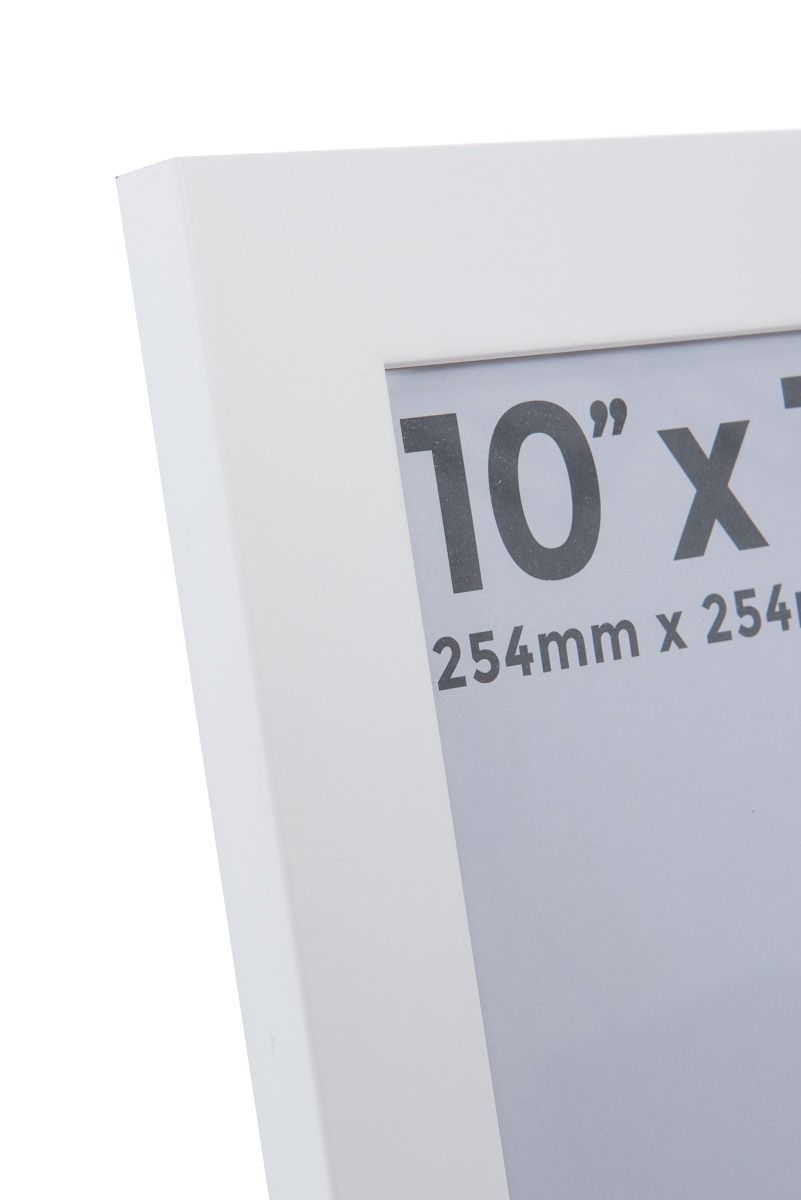 25mm Smooth Matt White Photo Frame - 10" x 10" - Trade Prices, Buy Online!