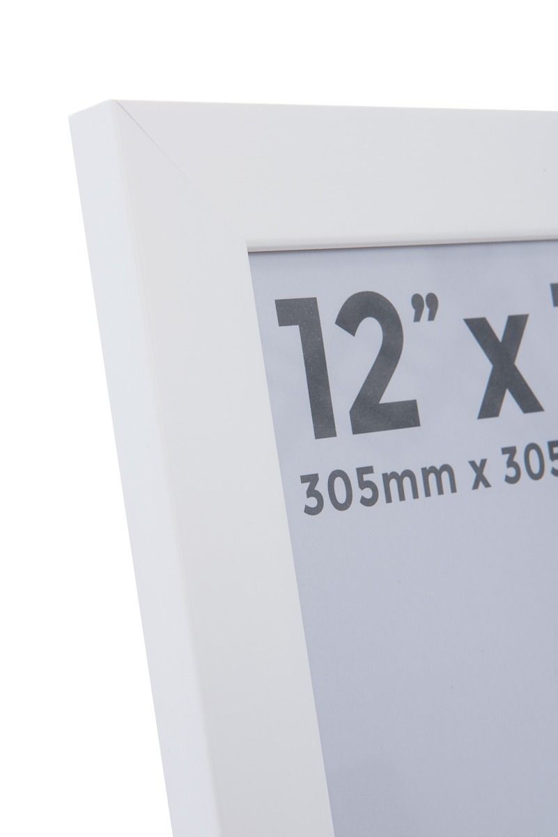 25mm Smooth Matt White Photo Frame - 12" x 12" - Trade Prices, Buy Online!