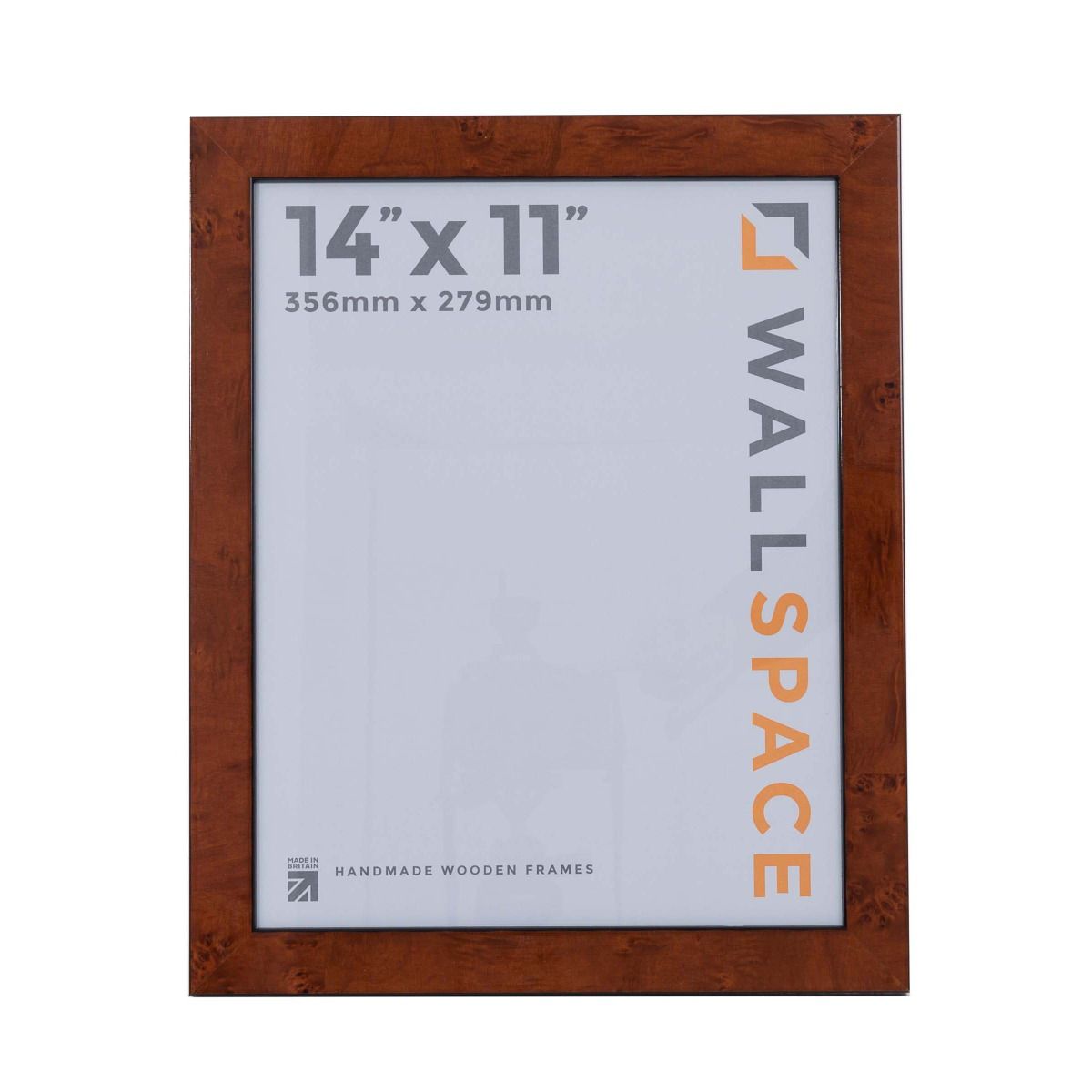 Gloss Walnut Photo Frame - 14" x 1Gloss - Trade Prices, Buy Online!