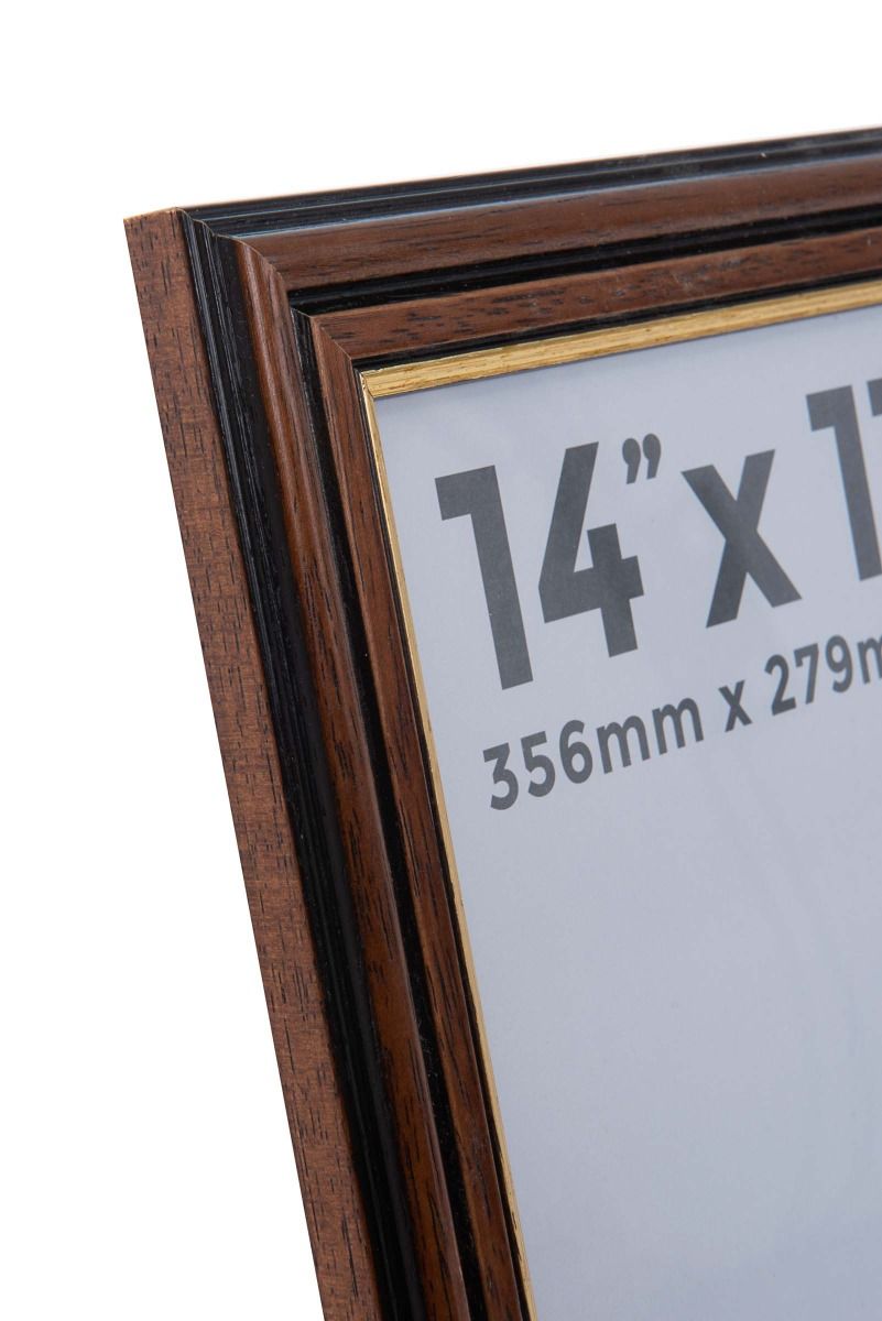 14 x 11 Traditional Brown Frame