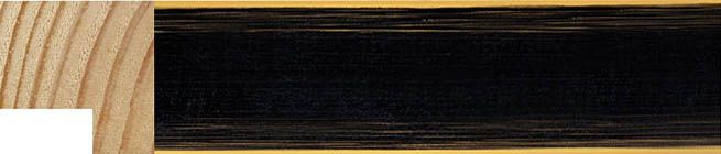 20x20mm Black Linear Cube Moulding FSC