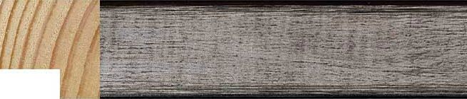 20x20mm Pewter Linear Cube Moulding FSC