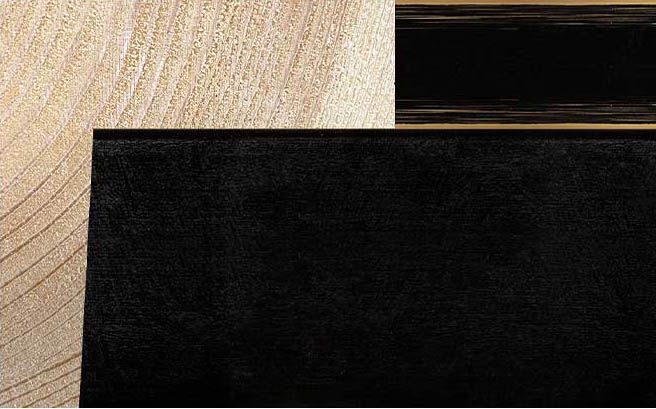 57x55mm Black Linear L-shape Moulding FSC