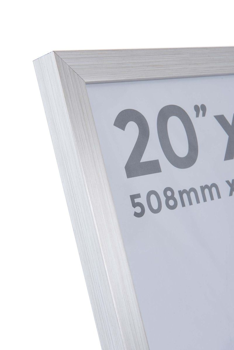 Modern Silver Wooden Photo Frame - 20" x 16" - Trade Prices, Buy Online!