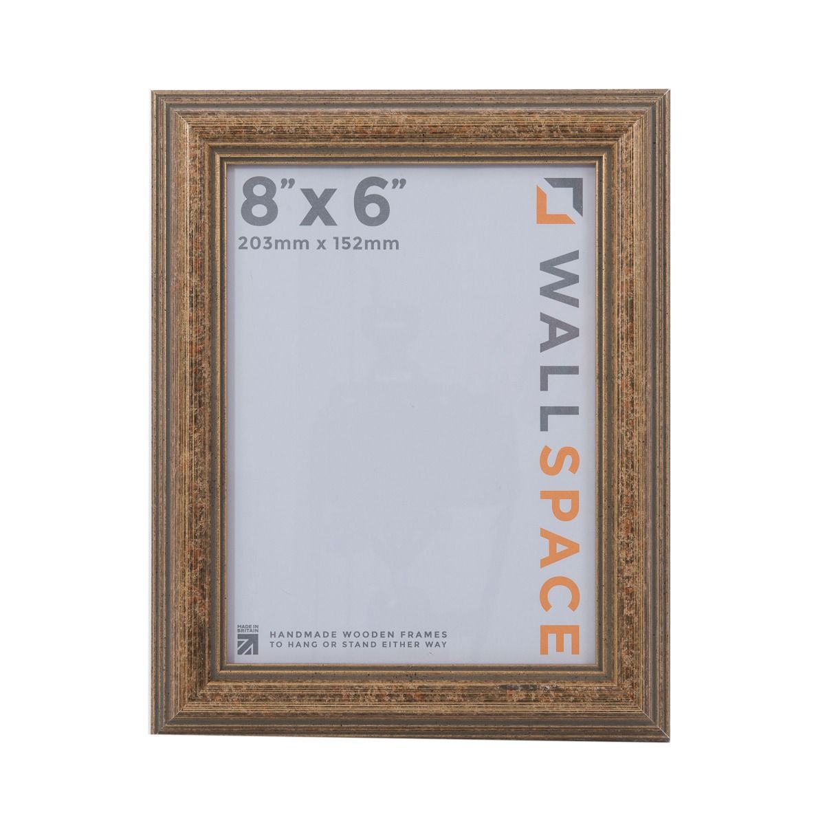 Speckled Gold Wooden Photo Frame - 8" x 6" - Trade Prices, Buy Online!