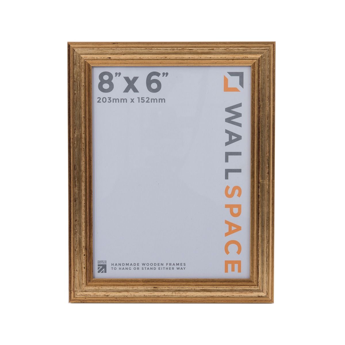 Deluxe Gold Wooden Photo Frame - 8" x 6" - Trade Prices, Buy Online!