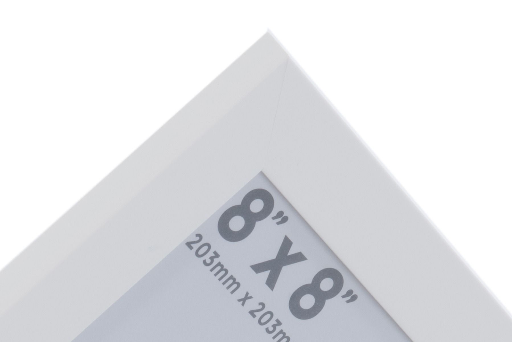 25mm Smooth Matt White Photo Frame - 8" x 8" - Trade Prices, Buy Online!