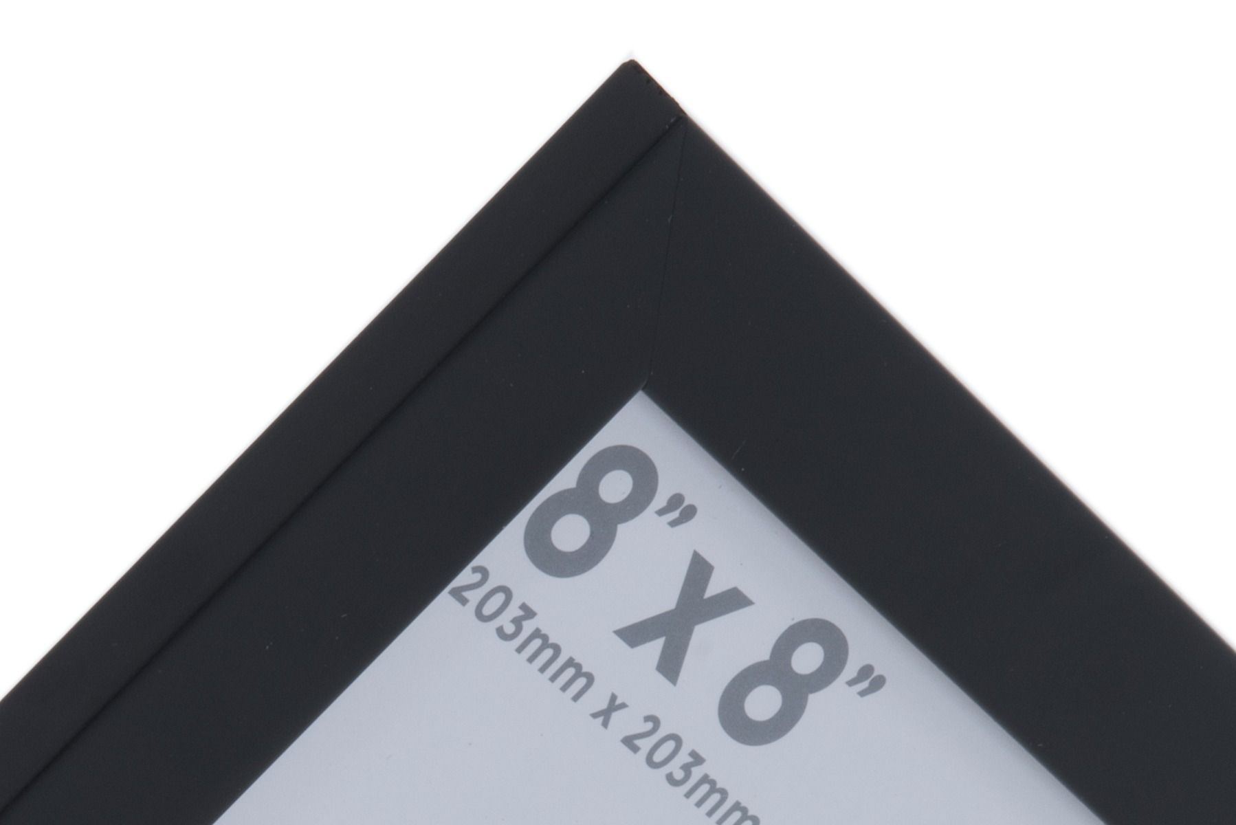 25mm Smooth Matt Black Photo Frame - 8" x 8" - Trade Prices, Buy Online!