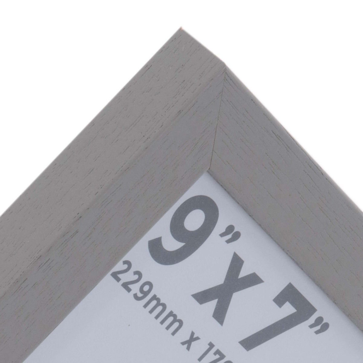 Modern Grey Wooden Photo Frame - 9" x 7" - Trade Prices, Buy Online!