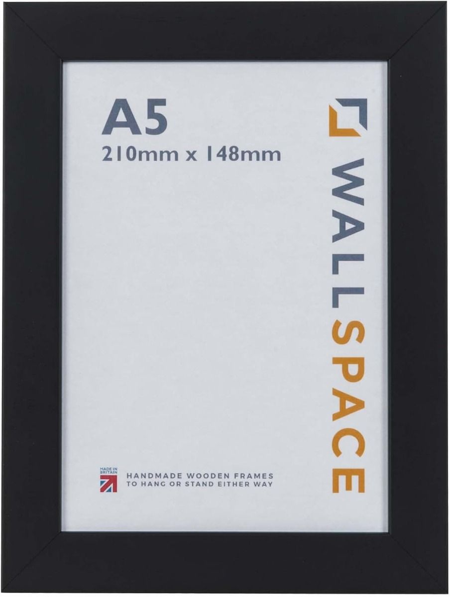 A5 Smooth Matt Black Photo Frames
