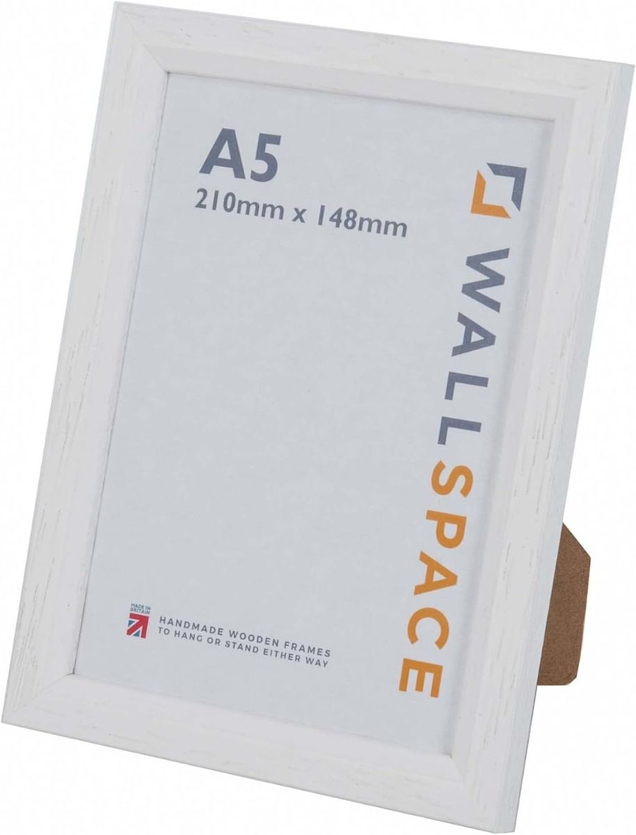 A5 Bevelled White Photo Frames