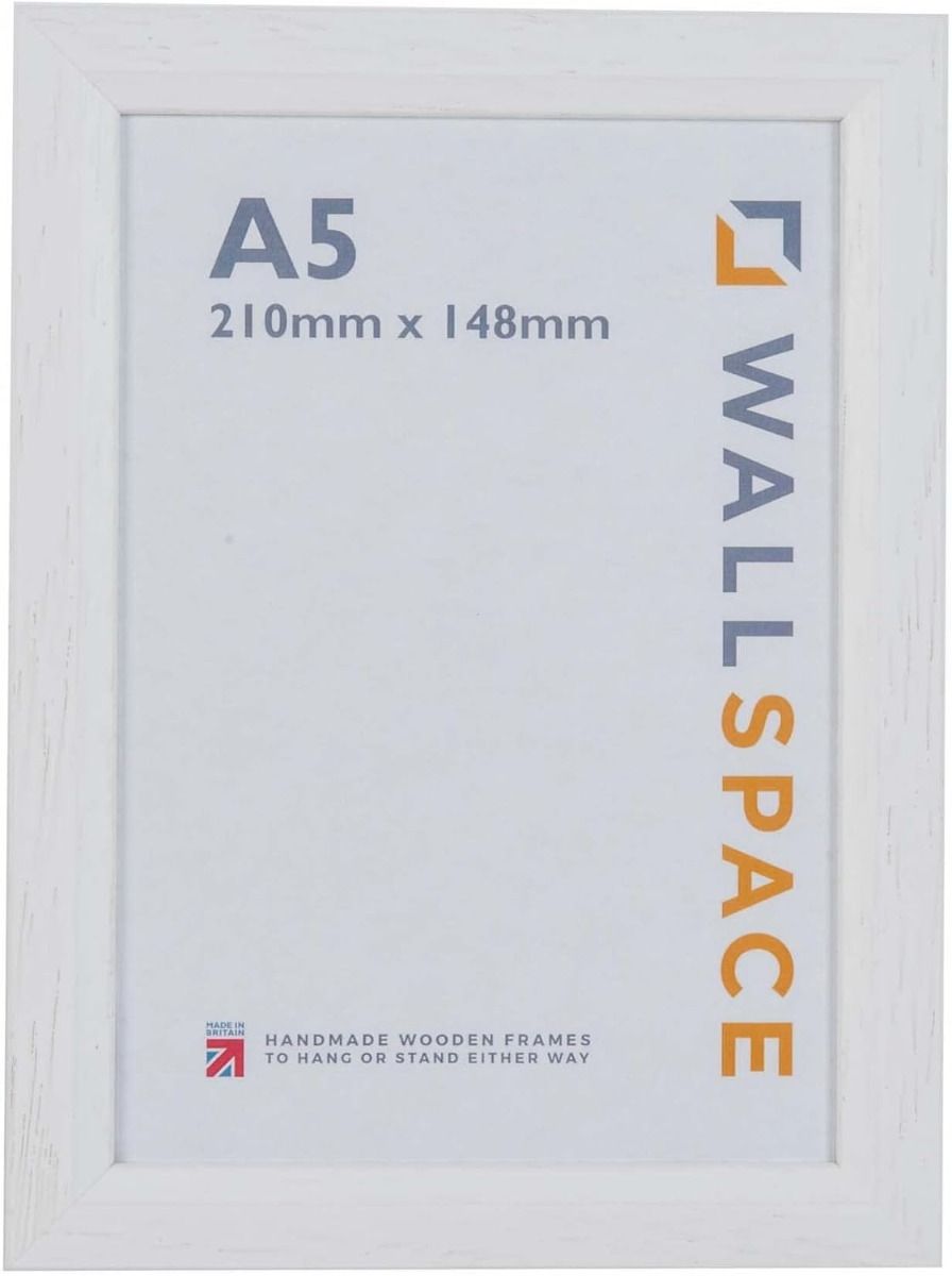 A5 Bevelled White Photo Frames