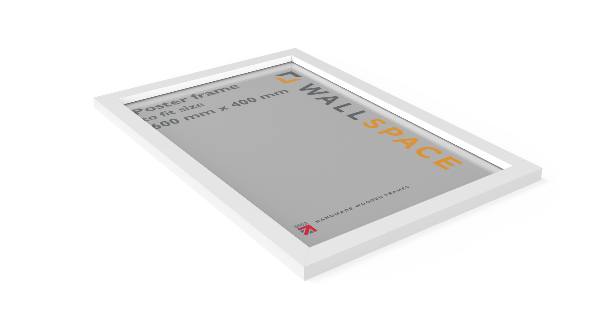 White Wooden Poster Frame - 400mm x 600mm
