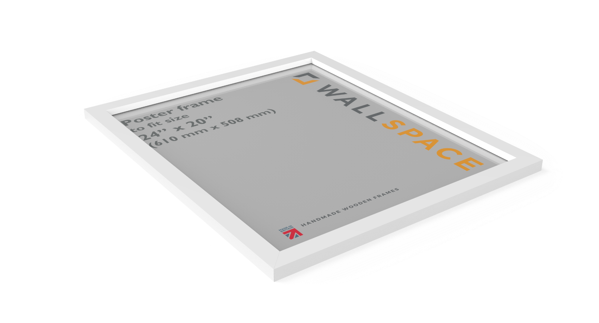 White Wooden Poster Frame - 24 x 20