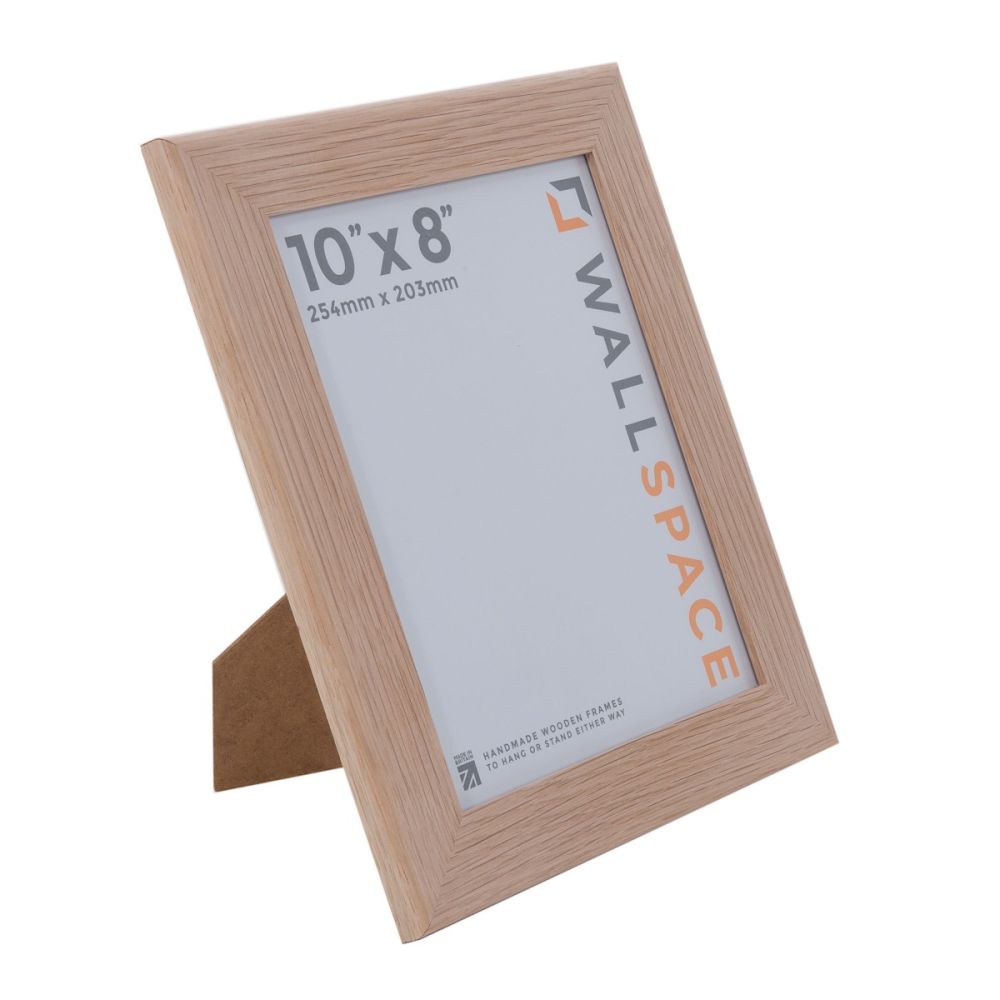 Solid Oak Wooden Photo Frame - 10" x 8" - Trade Prices, Buy Online!