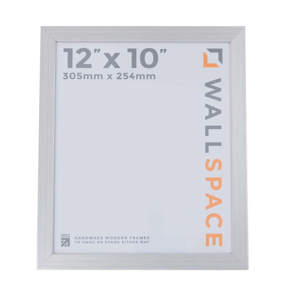 Modern Silver Wooden Photo Frame - 12" x 10" - Trade Prices, Buy Online!