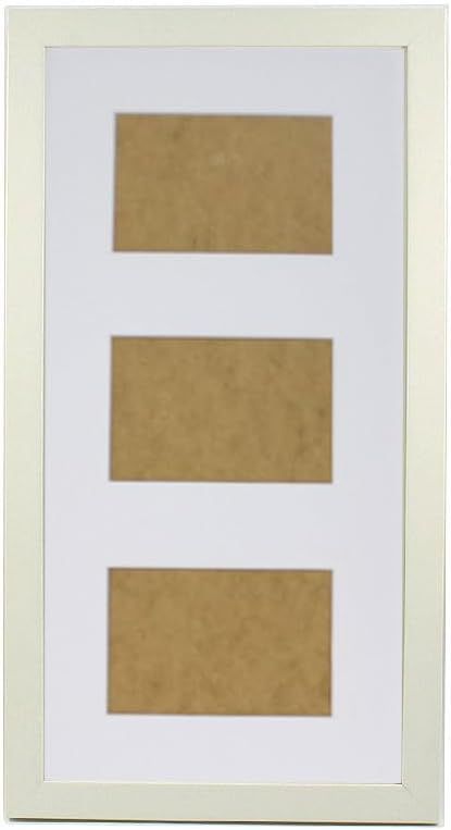 Multiple Aperture Frames - 25mm White Frame to fit 3 photo's