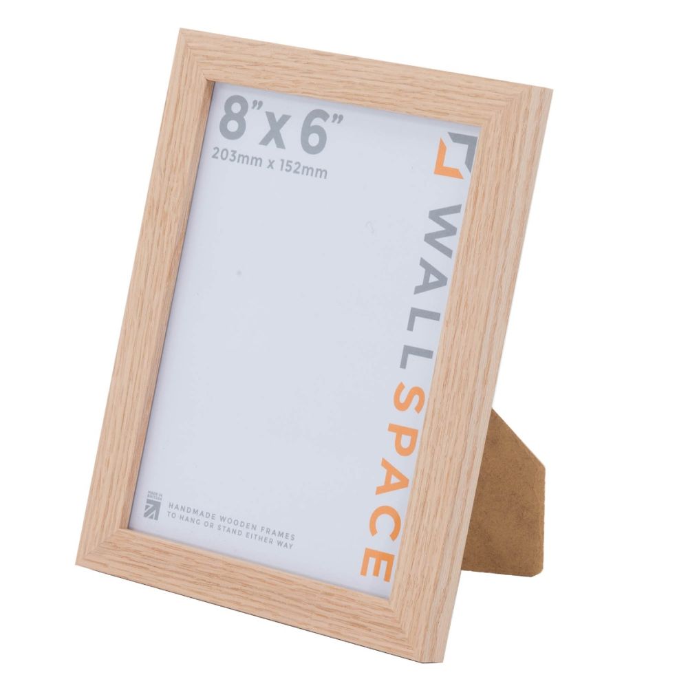 Solid Oak Photo Frame - 8" x 6" - Trade Prices, Buy Online!