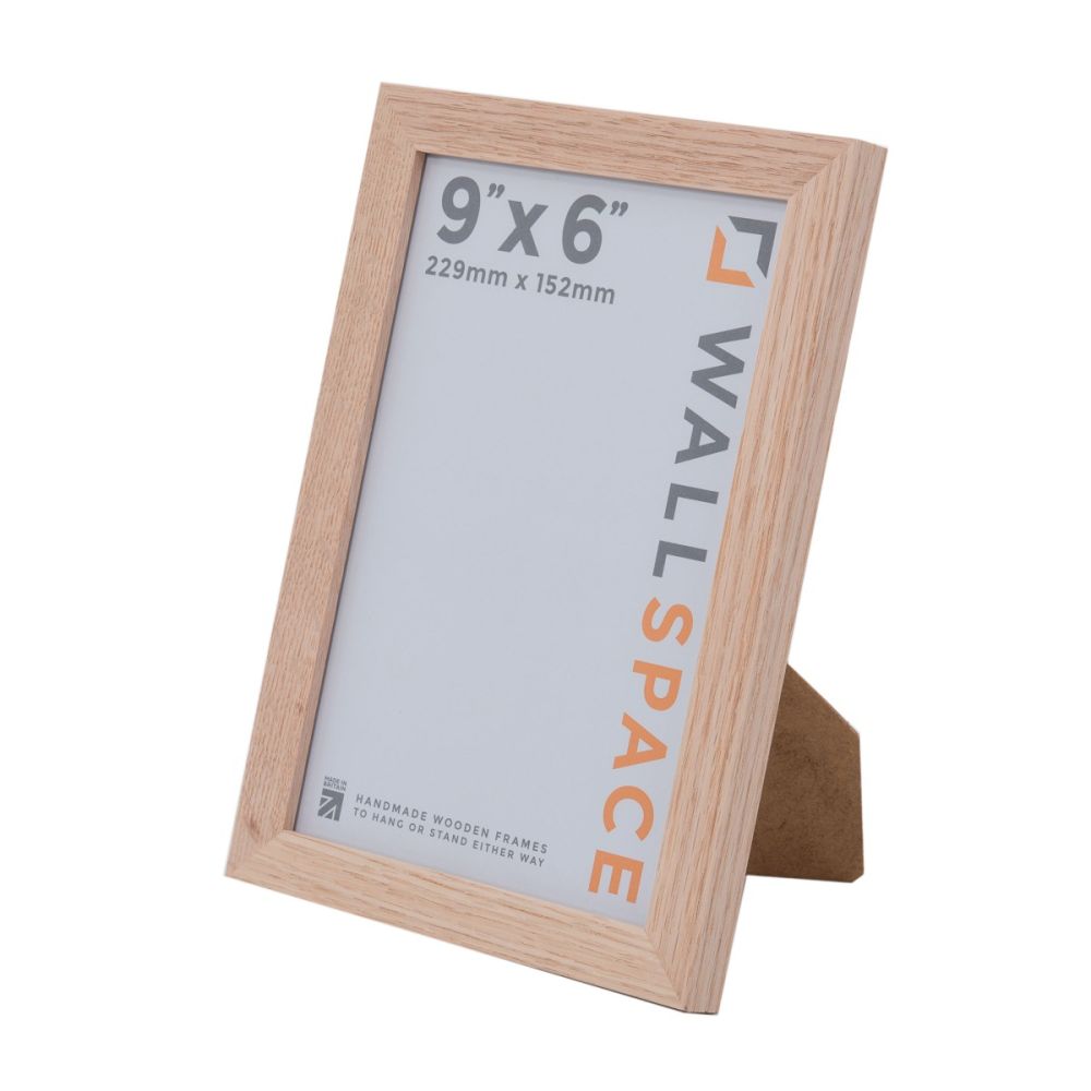Solid Oak Photo Frame - 9" x 6" - Trade Prices, Buy Online!