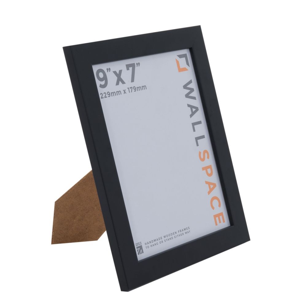 Smooth Matt Black Photo Frame - 9" x 7" - Trade Prices, Buy Online!